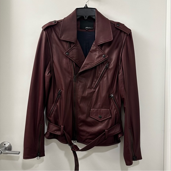 3.1 Phillip Lim | Jackets & Coats | 3 Philip Lim Lambskin Leather Moto ...
